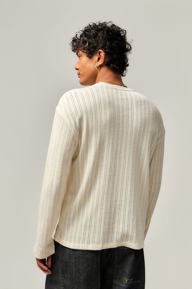 UO Pointelle Knit Top | Urban Outfitters UK