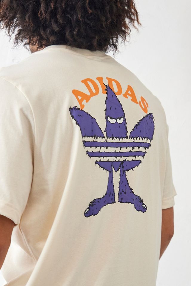 adidas Ecru Graphic Fun T-Shirt | Urban Outfitters UK