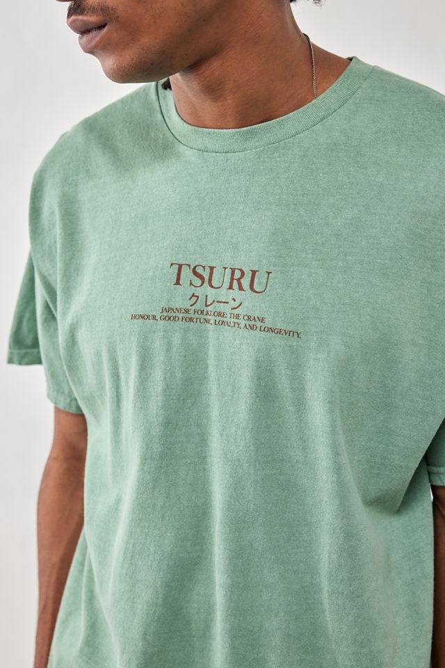 UO Sage Tsuru T-Shirt | Urban Outfitters UK