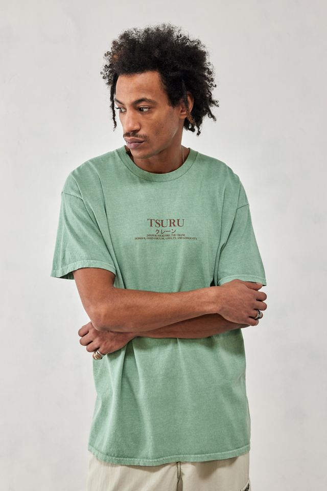 UO Sage Tsuru T-Shirt | Urban Outfitters UK