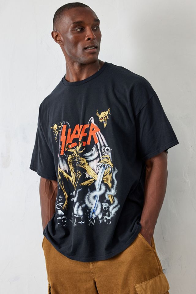 UO Black Slayer T-Shirt | Urban Outfitters UK