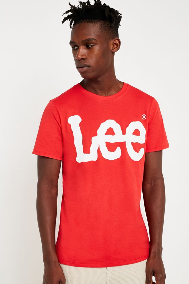 Lee Red Logo T-Shirt | Urban Outfitters UK