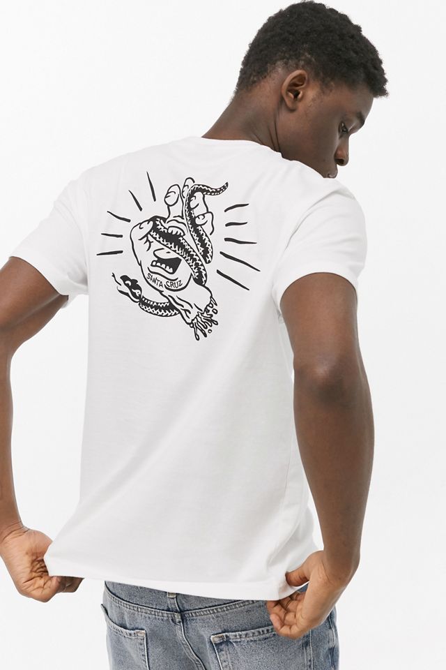 Santa Cruz Snake Bite White T-Shirt | Urban Outfitters UK