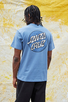 Santa Cruz Vintage Blue Logo T-Shirt | Urban Outfitters UK