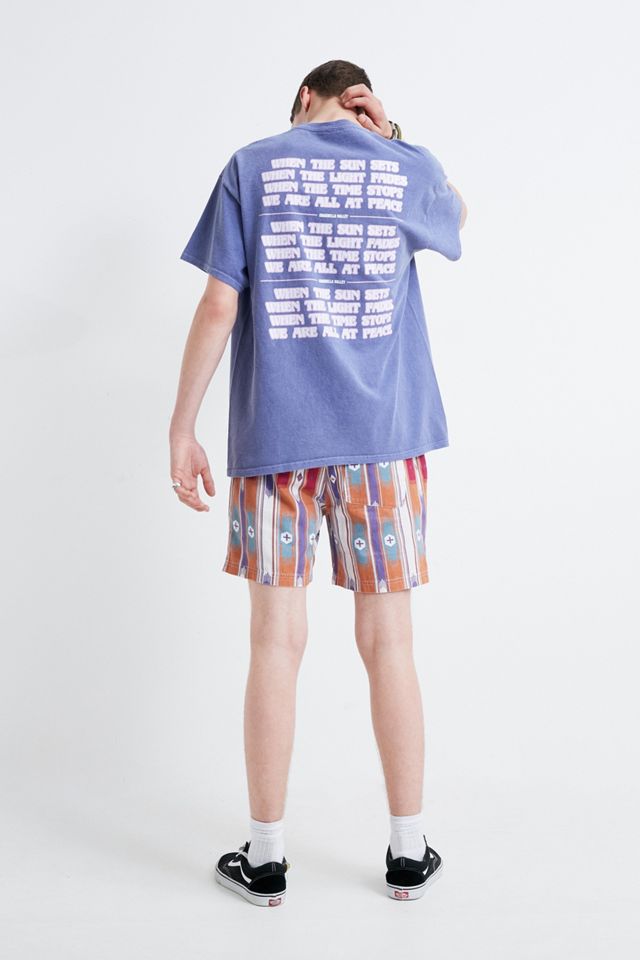UO Paragraph Blue T-Shirt | Urban Outfitters UK
