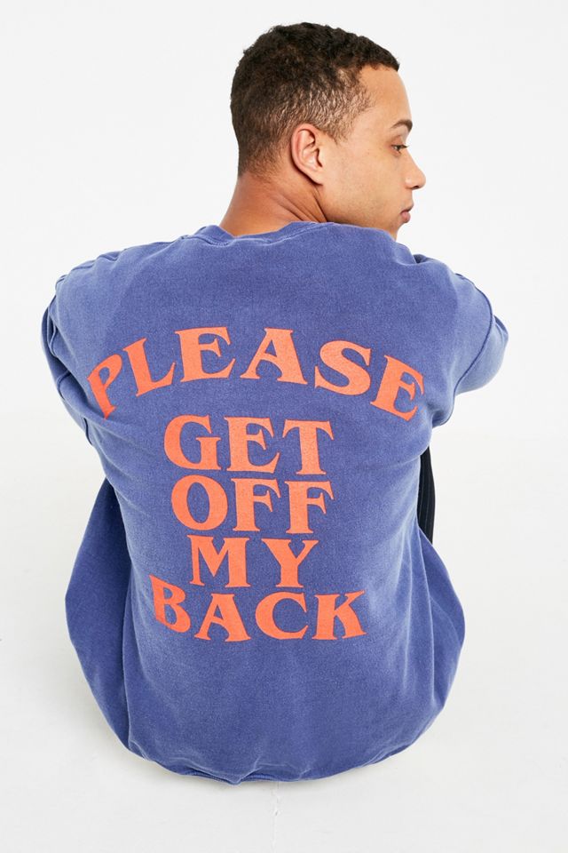UO Get Off My Back Crew Neck Sweatshirt | Urban Outfitters UK