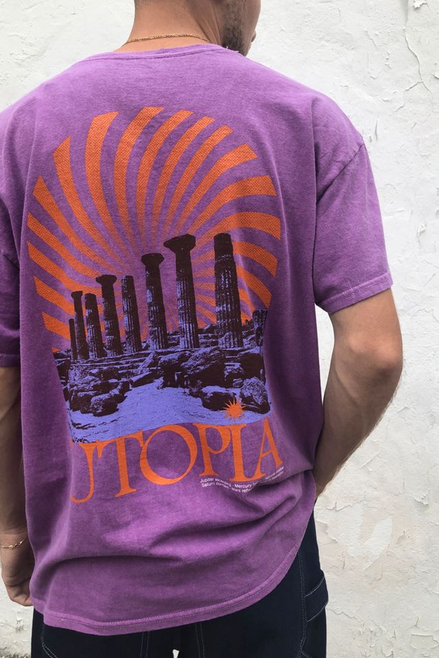 UO Utopia Pink T-Shirt | Urban Outfitters UK