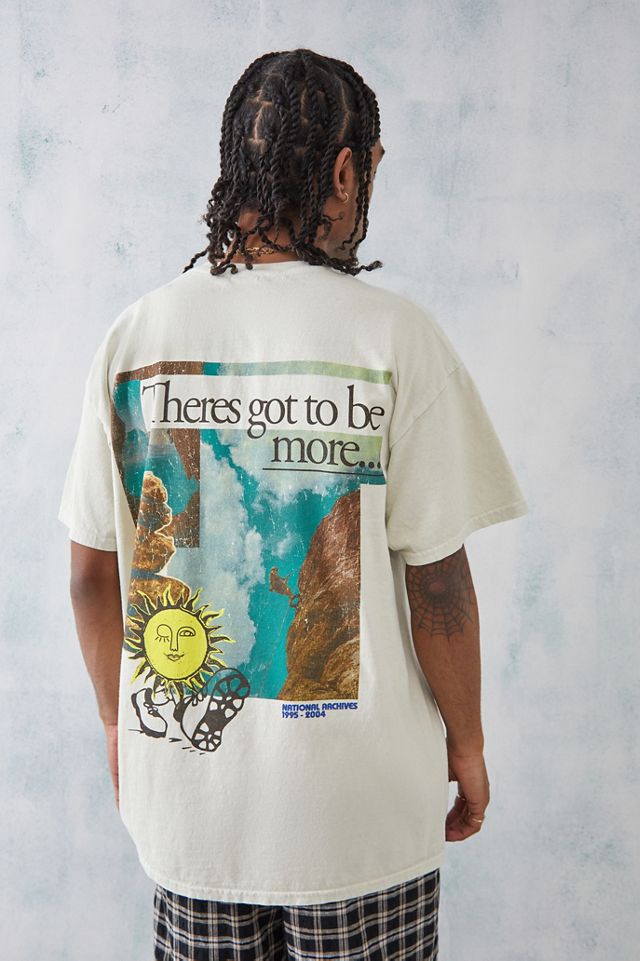 UO Ecru There's Got To Be More T-Shirt | Urban Outfitters UK
