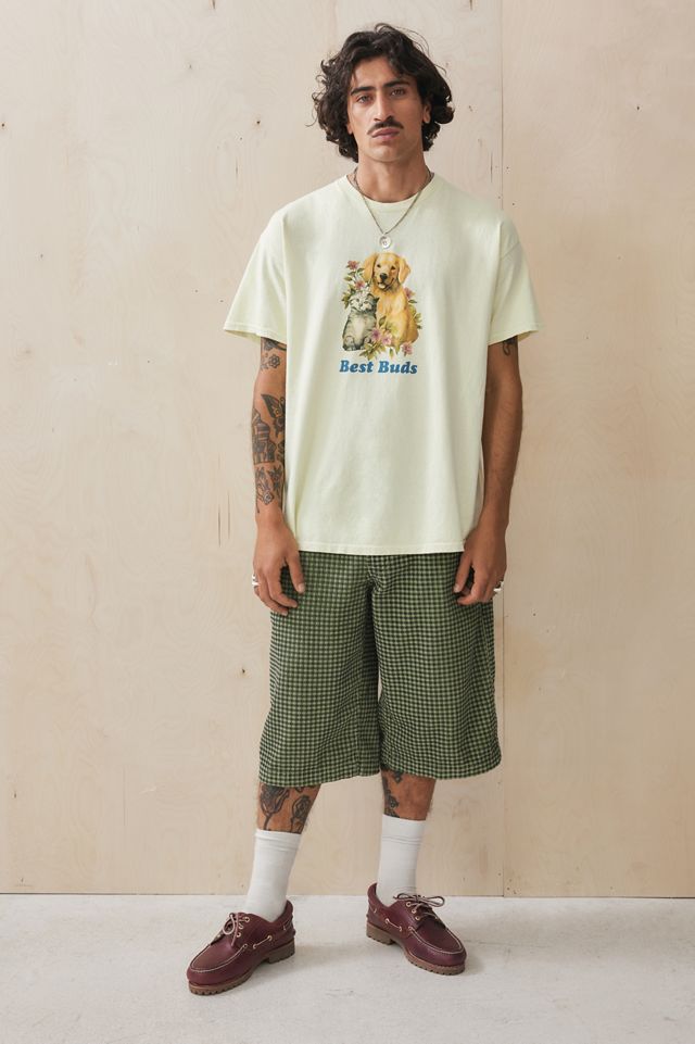 UO Yellow Best Buds T-Shirt | Urban Outfitters UK