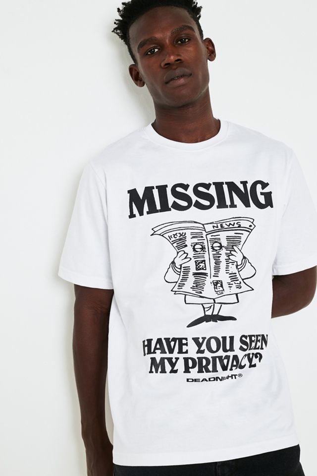 DEADNIGHT - T-shirt Privacy blanc | Urban Outfitters FR