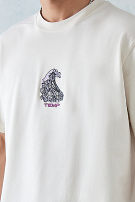 Temp Collective UO Exclusive Ecru A-Frame T-Shirt | Urban Outfitters UK