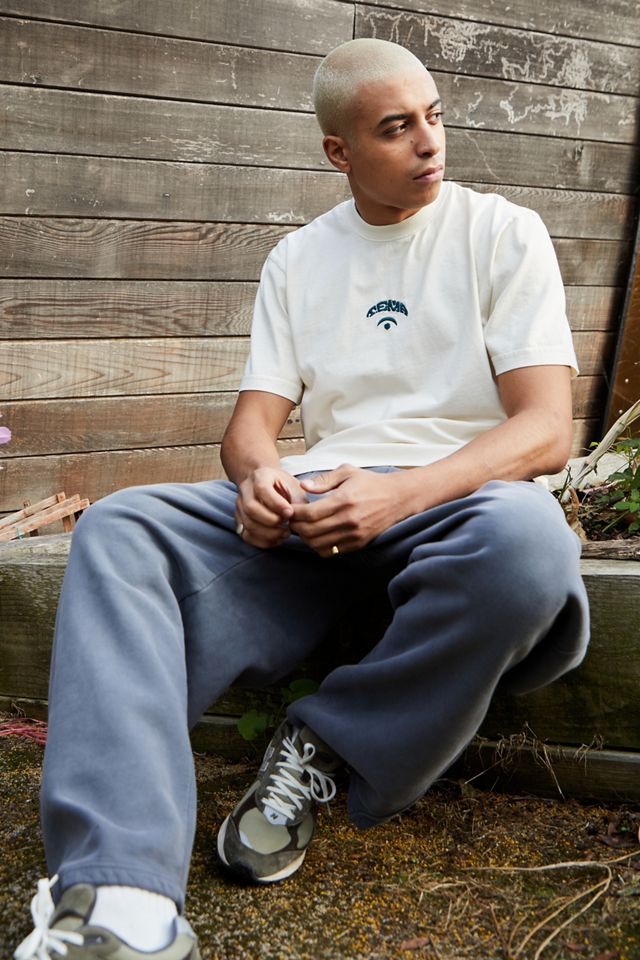 Temp Collective UO Exclusive Ecru Wave Swirl T-Shirt | Urban Outfitters UK