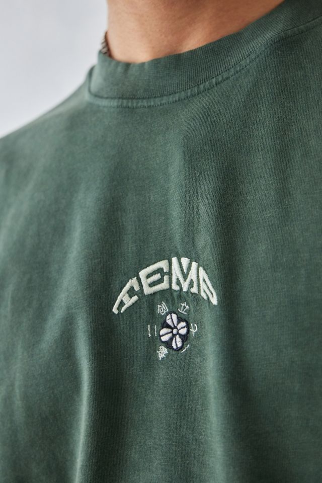 Temp Collective UO Exclusive Green Currents T-Shirt | Urban Outfitters UK