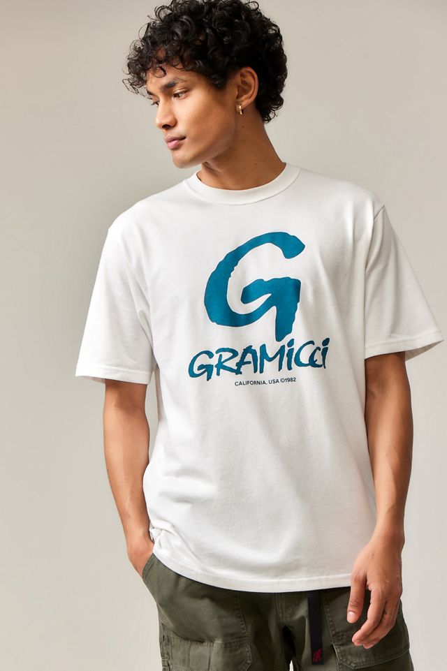 Gramicci White G Logo T-Shirt | Urban Outfitters UK