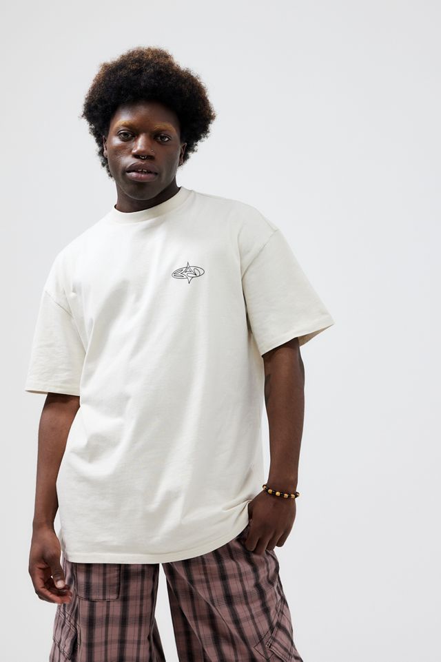 Basic Pleasure Mode UO Exclusive Blaine White T-Shirt | Urban Outfitters UK