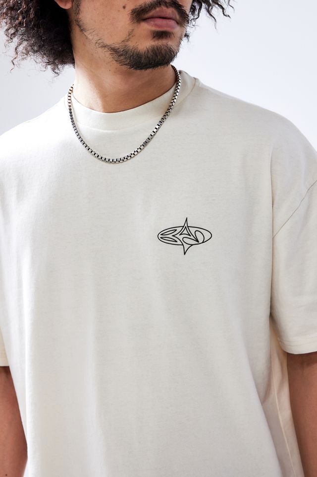 Basic Pleasure Mode UO Exclusive Blaine White T-Shirt | Urban Outfitters UK