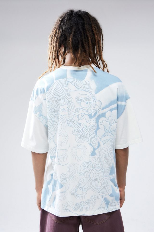 Ed Hardy - T-shirt à imprimé lion blanc, une exclusivité UO | Urban ...