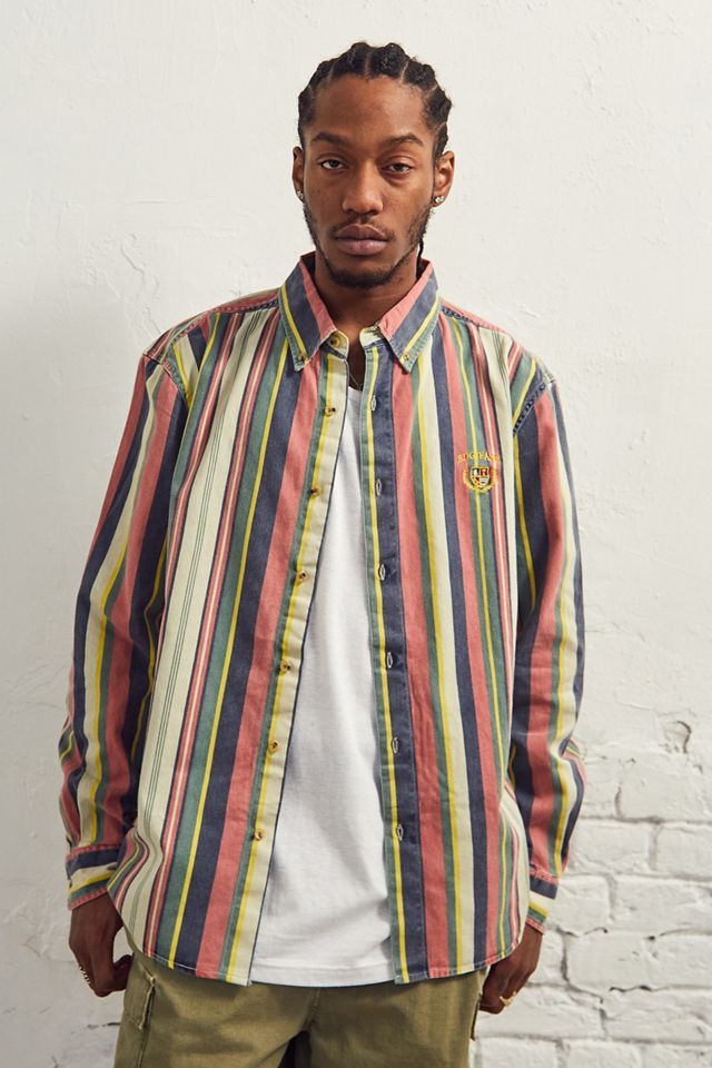BDG Multicolour Stripe Twill Shirt | Urban Outfitters UK