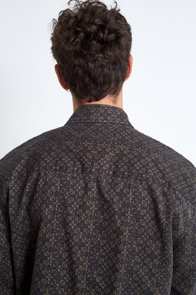 iets frans... Geo Tile Button-Through Shirt | Urban Outfitters UK