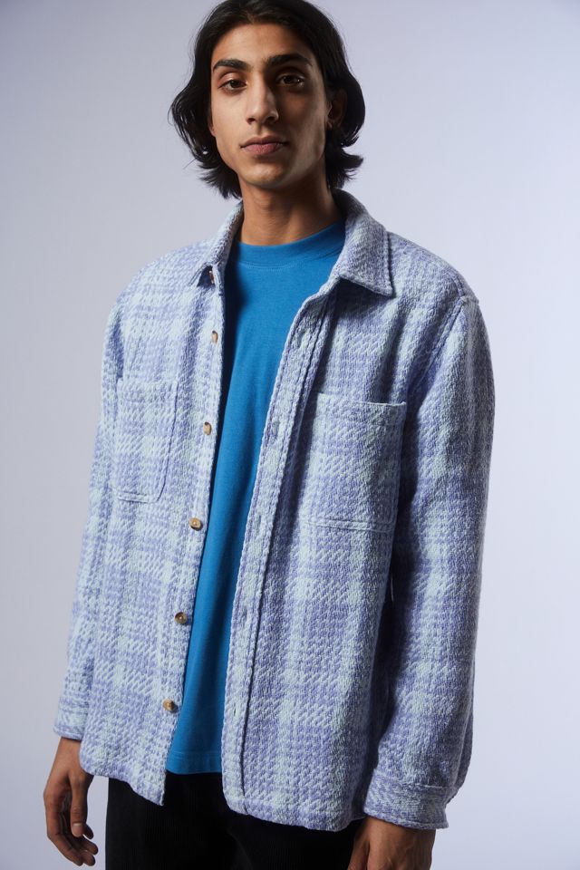 UO Blue Twill Work Overshirt | Urban Outfitters UK