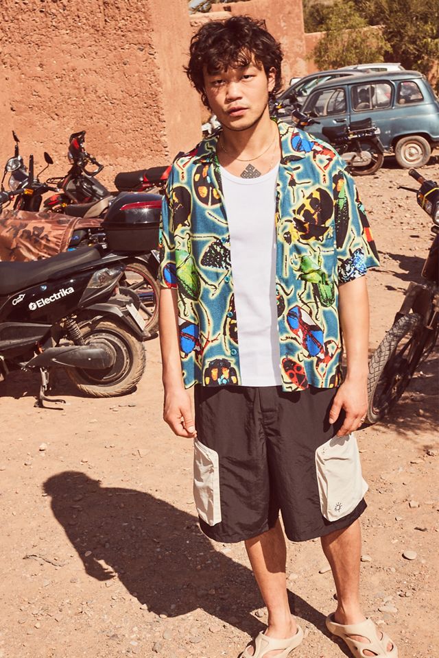 Ayker Beetle Print Shirt | Urban Outfitters UK