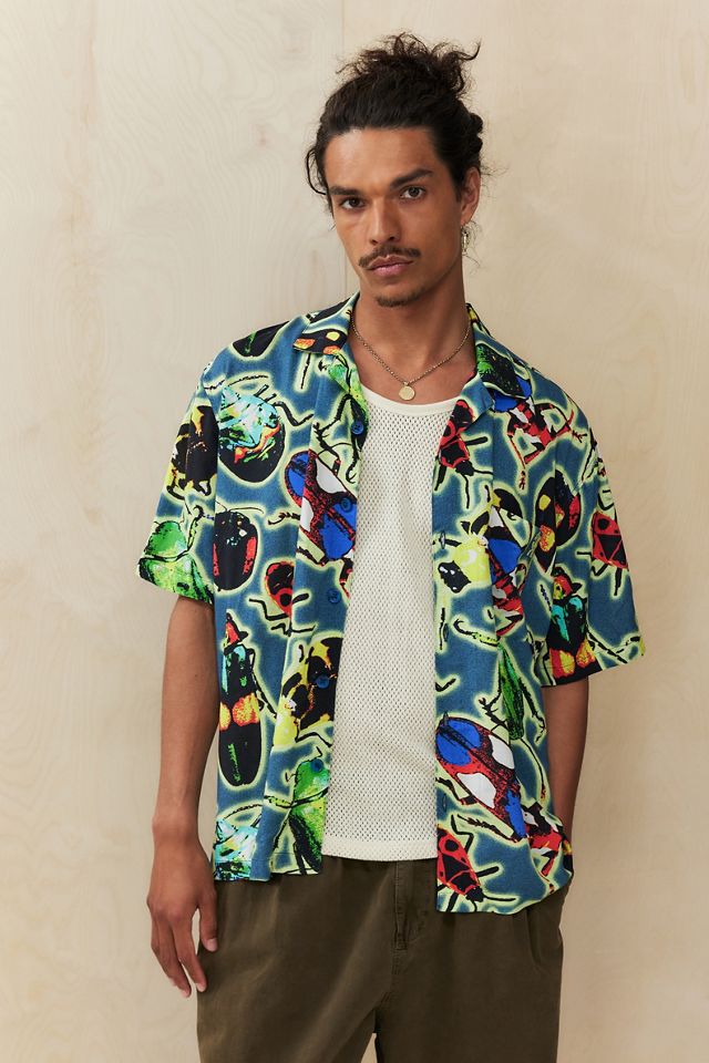 Ayker Beetle Print Shirt | Urban Outfitters UK