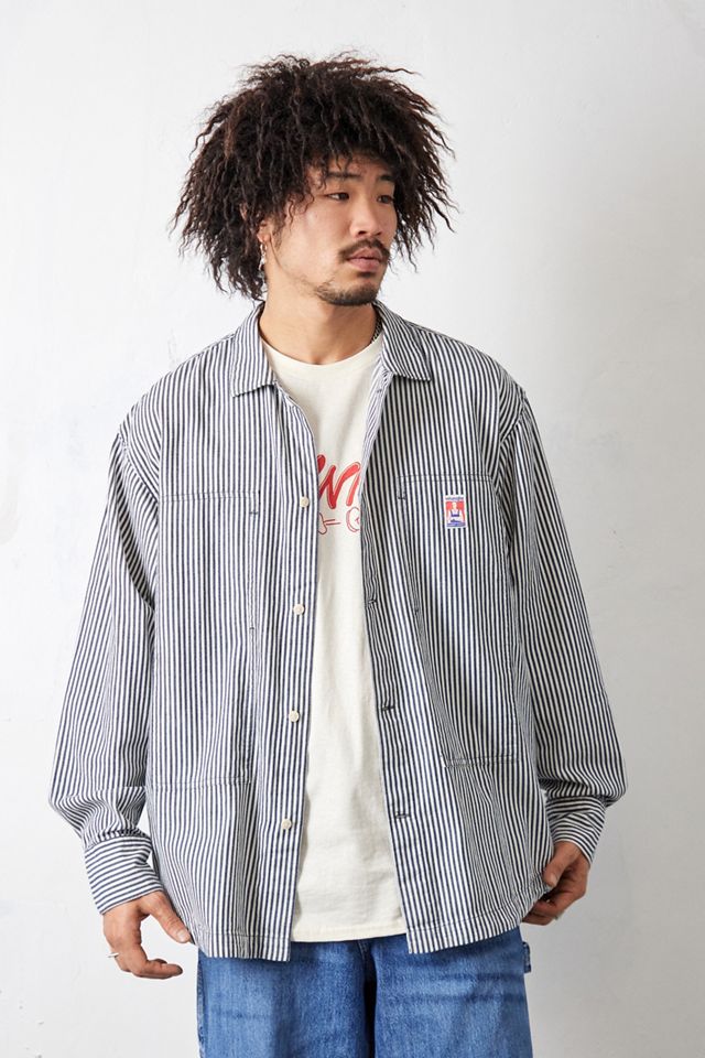 Wrangler Casey Jones Hickory Stripe Shirt | Urban Outfitters UK