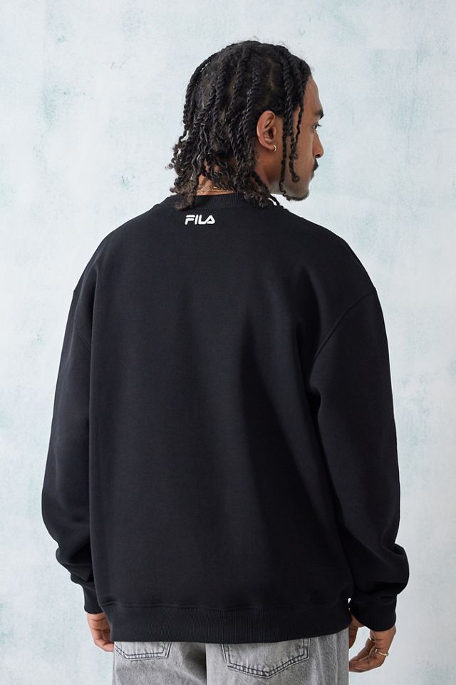 FILA x Dukes Cupboard UO Exclusive Black Daniel Sweatshirt | Urban ...