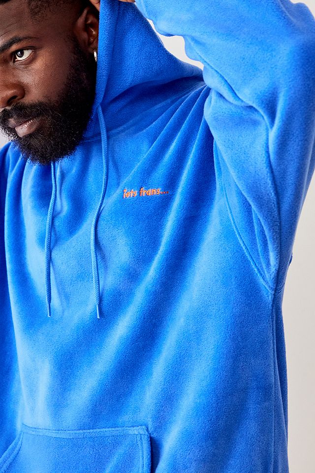 iets frans.. Blue Fleece Hoodie | Urban Outfitters UK iets frans.. Blue Fleece Hoodie | Urban Outfitters UK