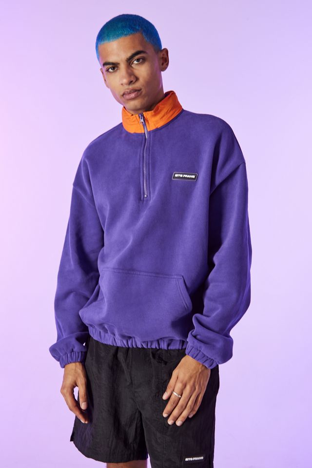 iets frans... Purple Packable Hooded-Mock Fleece | Urban Outfitters UK