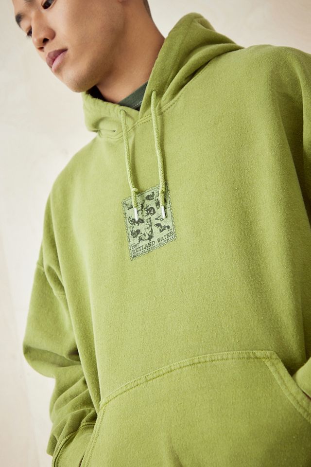 UO Green Animal Stamp Hoodie | Urban Outfitters UK