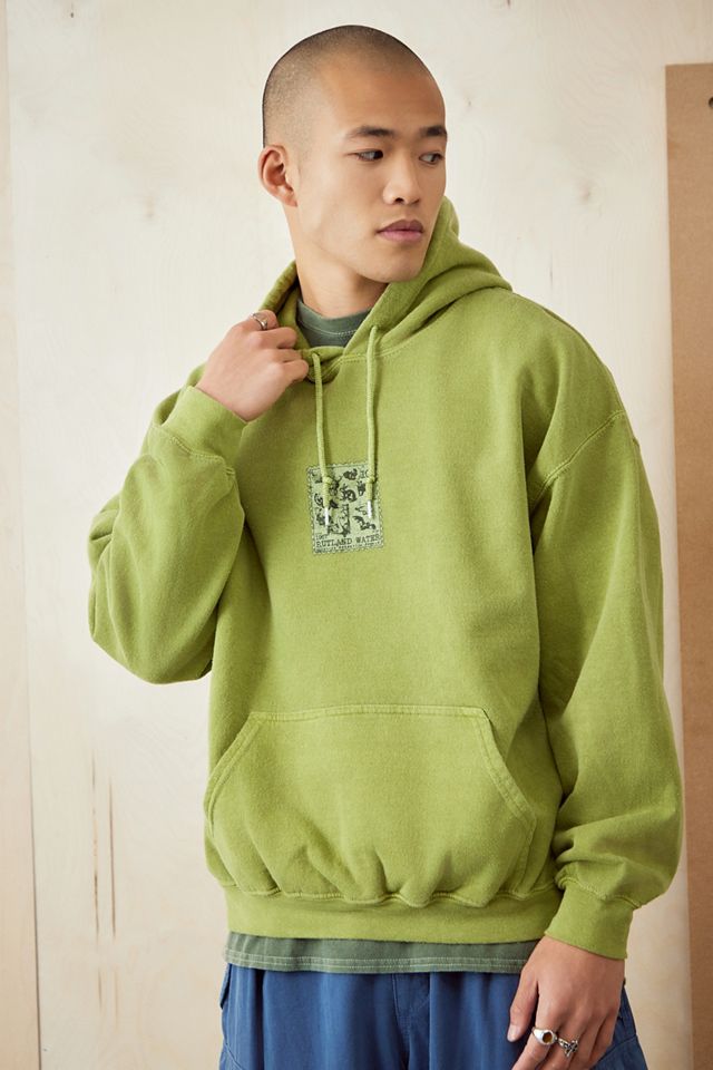 UO Green Animal Stamp Hoodie | Urban Outfitters UK