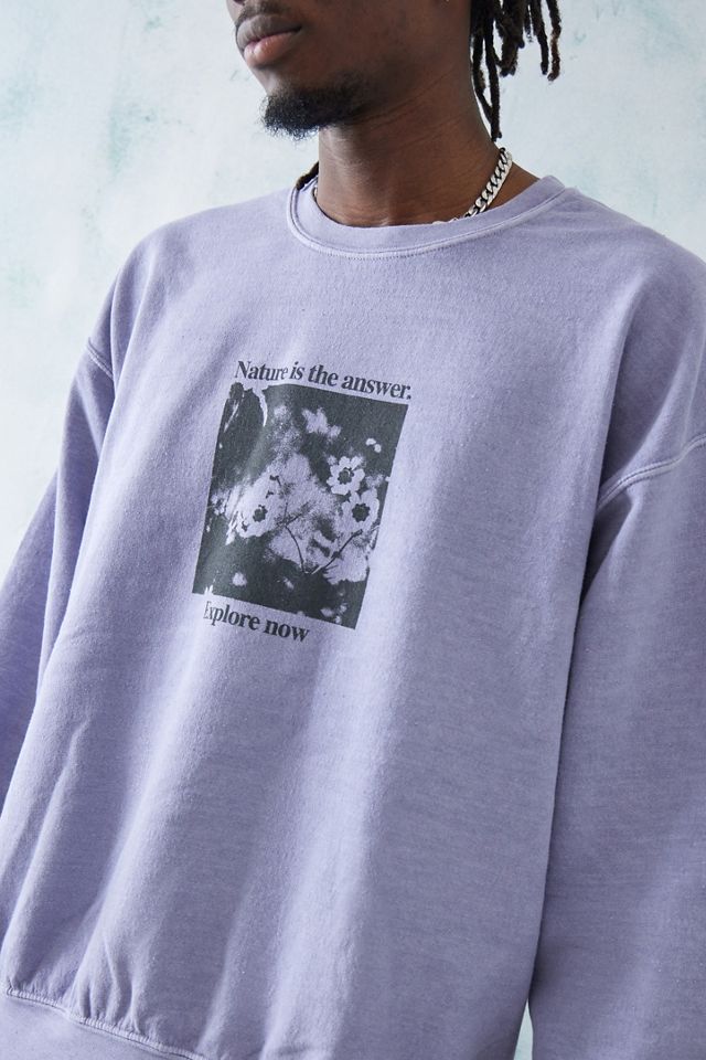 UO Lilac Explore Sweatshirt | Urban Outfitters UK