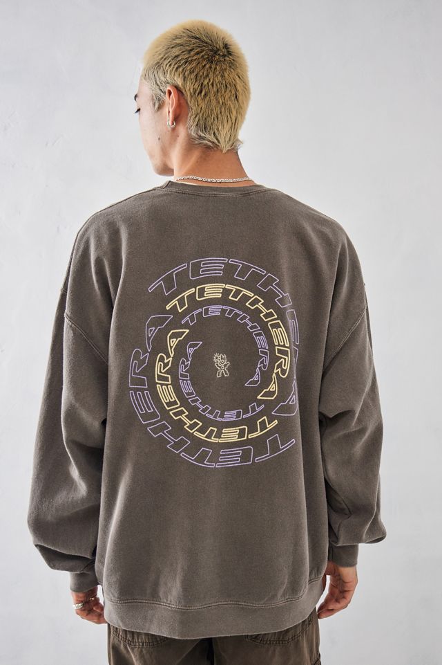 UO Nomad Washed Brown Graphic Sweatshirt | Urban Outfitters UK
