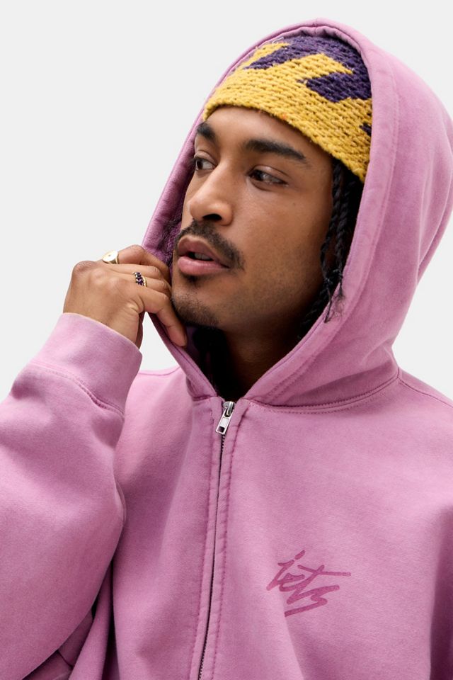 iets frans... Rosa Schriftzug Zip-Hoodie | Urban Outfitters DE
