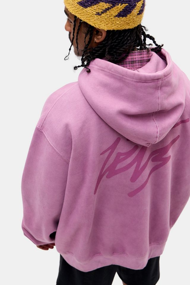 iets frans... Pink Script Zip-Through Hoodie | Urban Outfitters UK