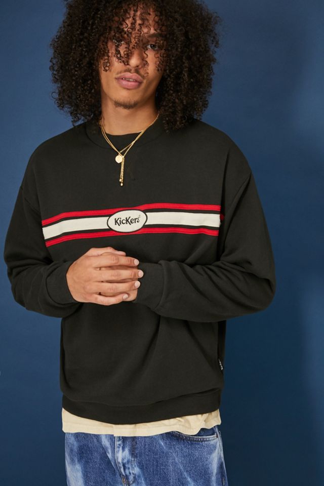 Kickers Black Motive Crew Neck Sweatshirt | Urban Outfitters UK