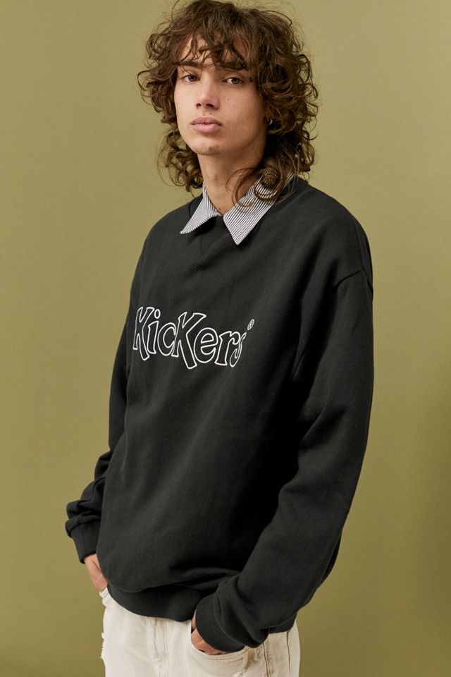 Kickers Classic Black Crew Neck Sweatshirt | Urban Outfitters UK