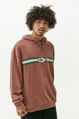 Kickers Brown Motive Crew Neck Hoodie | Urban Outfitters UK