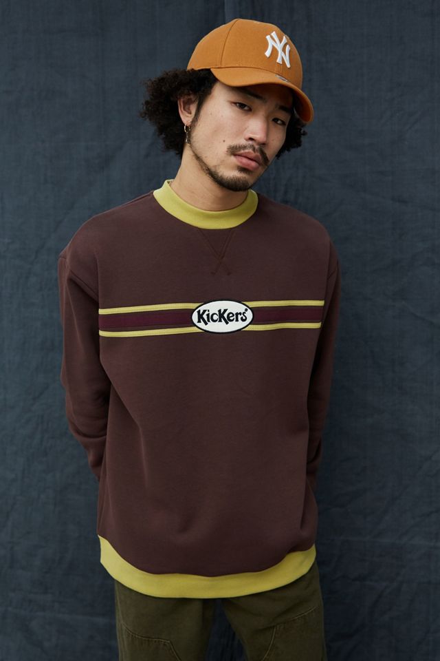 Kickers UO Exclusive Brown & Gold Motive Sweatshirt | Urban Outfitters UK