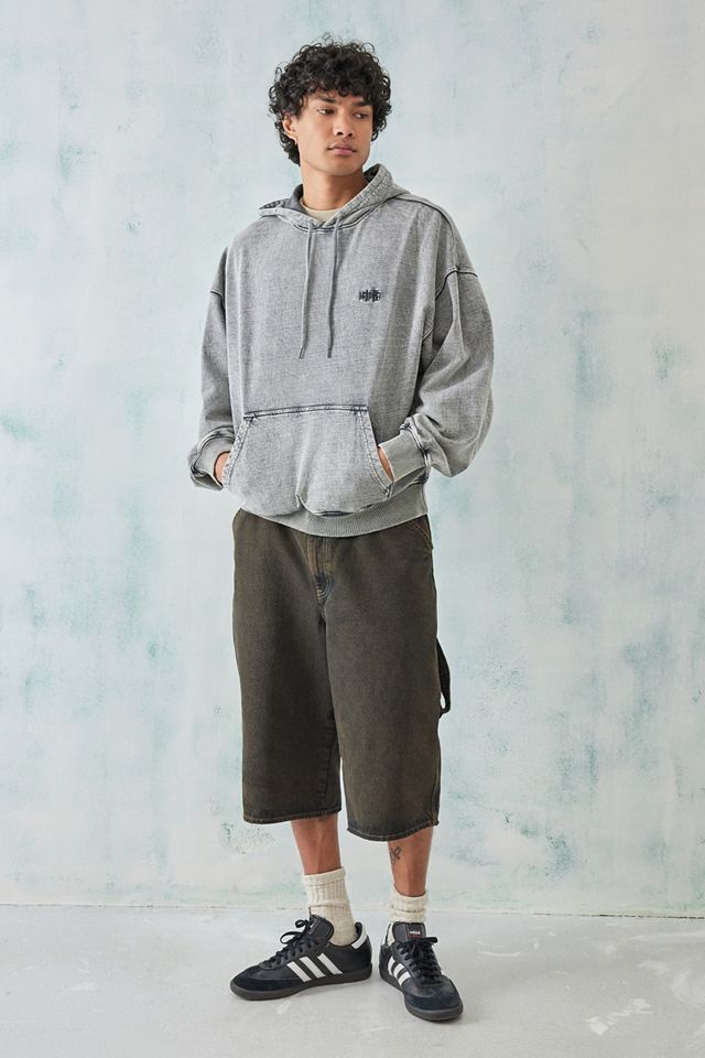 BDG Grey Acid Wash Hoodie | Urban Outfitters UK