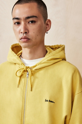 iets frans... Yellow Zip-Up Hoodie | Urban Outfitters UK