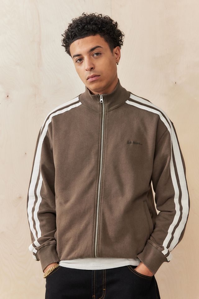 iets frans... Brown Tapered Teddi Track Top | Urban Outfitters UK