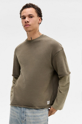 BDG 98 Green Double Layer Sweatshirt | Urban Outfitters UK