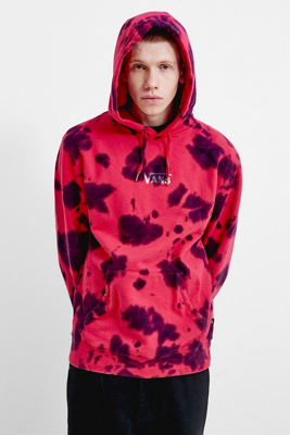 Logotipo de Vans Sudadera con capucha Roja Tie-Dye | Urban Outfitters ES
