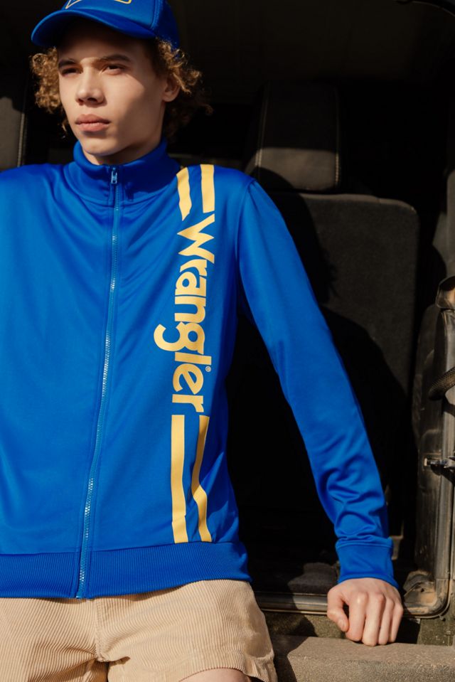 Wrangler Blue & Yellow Zip Track Top | Urban Outfitters ES