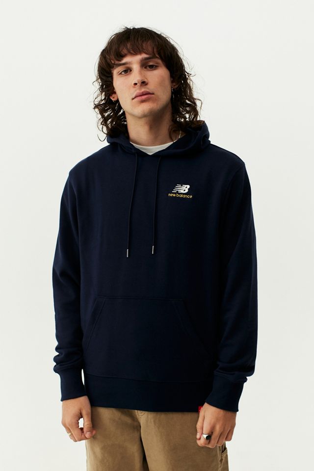 New Balance Navy Essentials Hoodie | Urban Outfitters UK
