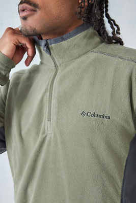 Columbia Stone Green Klamath Half-Zip Fleece | Urban Outfitters ES