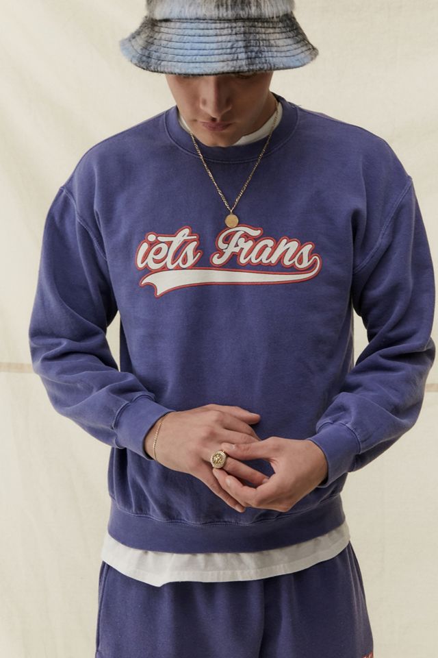 iets frans... Navy Script Logo Sweatshirt | Urban Outfitters UK