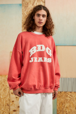 BDG Red Logo Sweater | Urban Outfitters UK